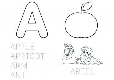Learn the Alphabet Coloring Page - Letter A - Educational Printables ...