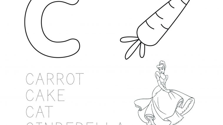 cinderella coloring page Archives - DRAKL