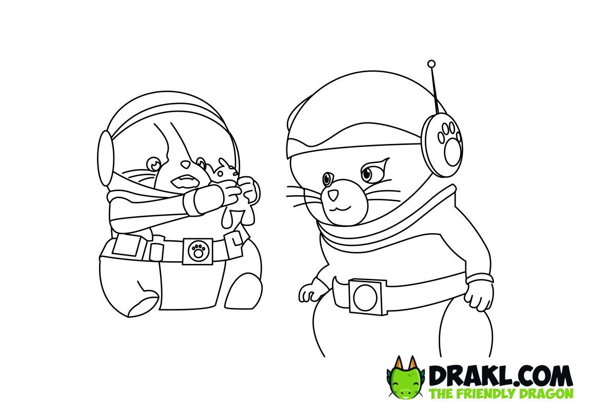 Agent Binky Pets of the Universe Coloring Page - DRAKL