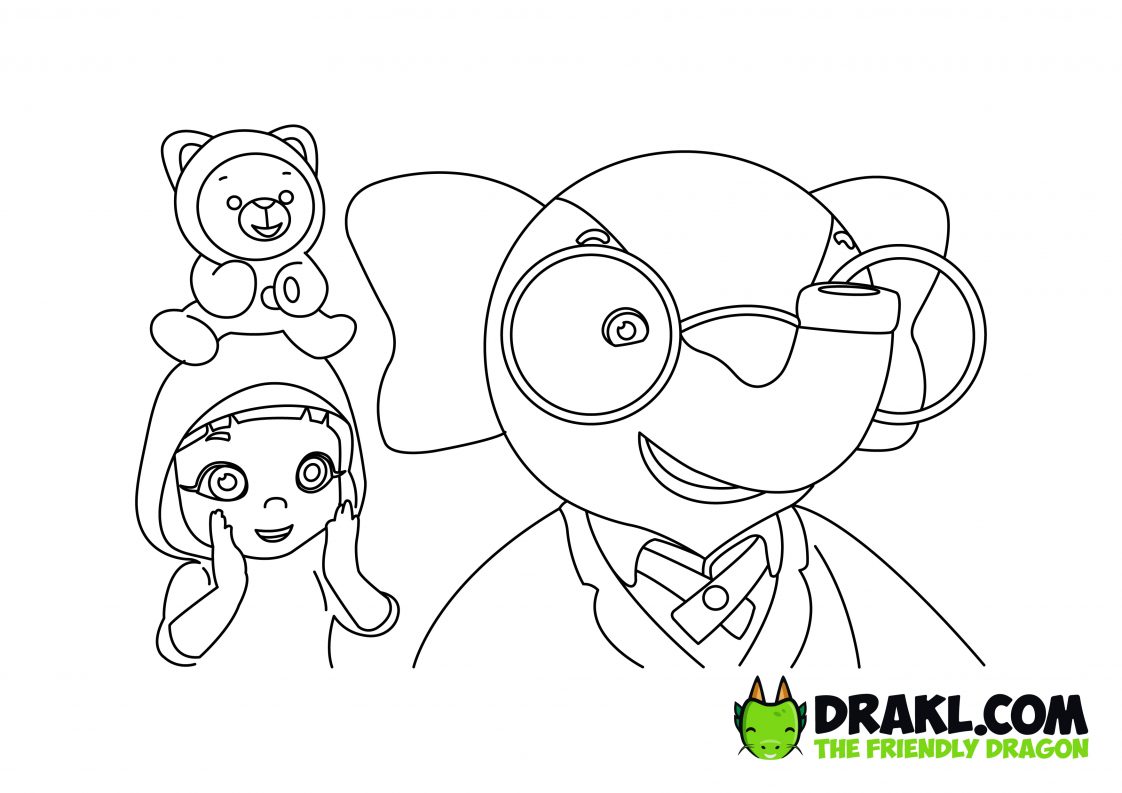 Rainbow Ruby Coloring Page - DRAKL