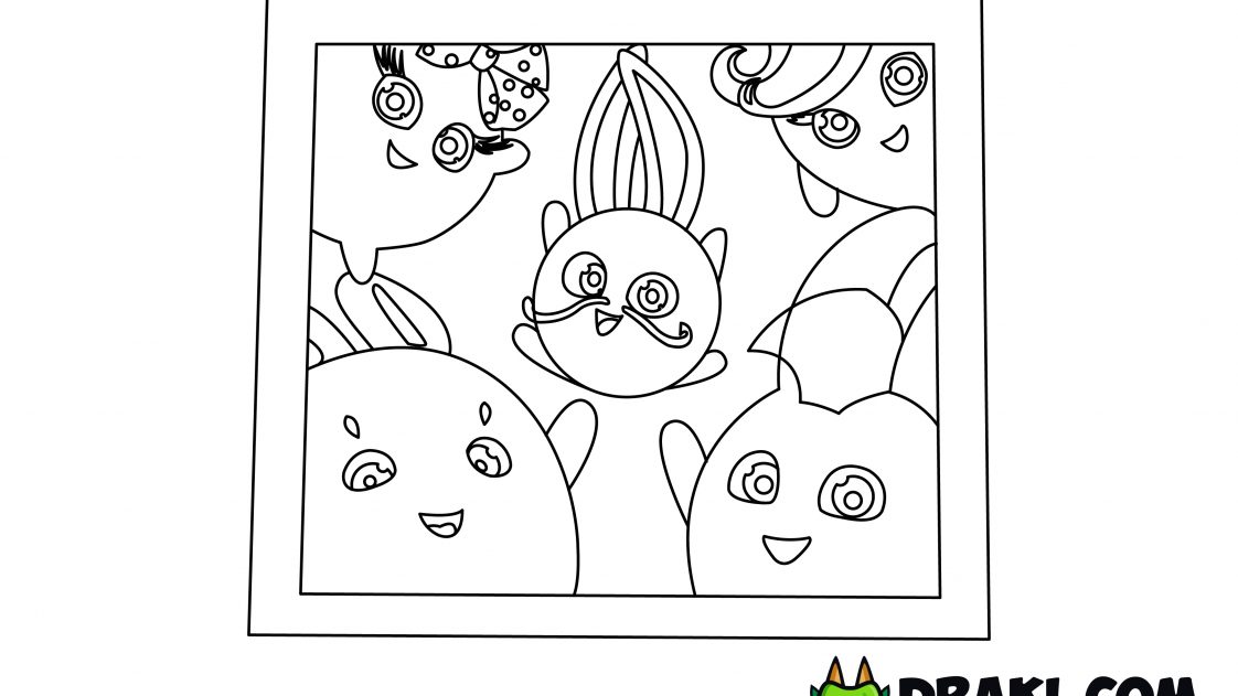 Sunny Bunnies Snapshot to Remember Coloring Page Archives - DRAKL