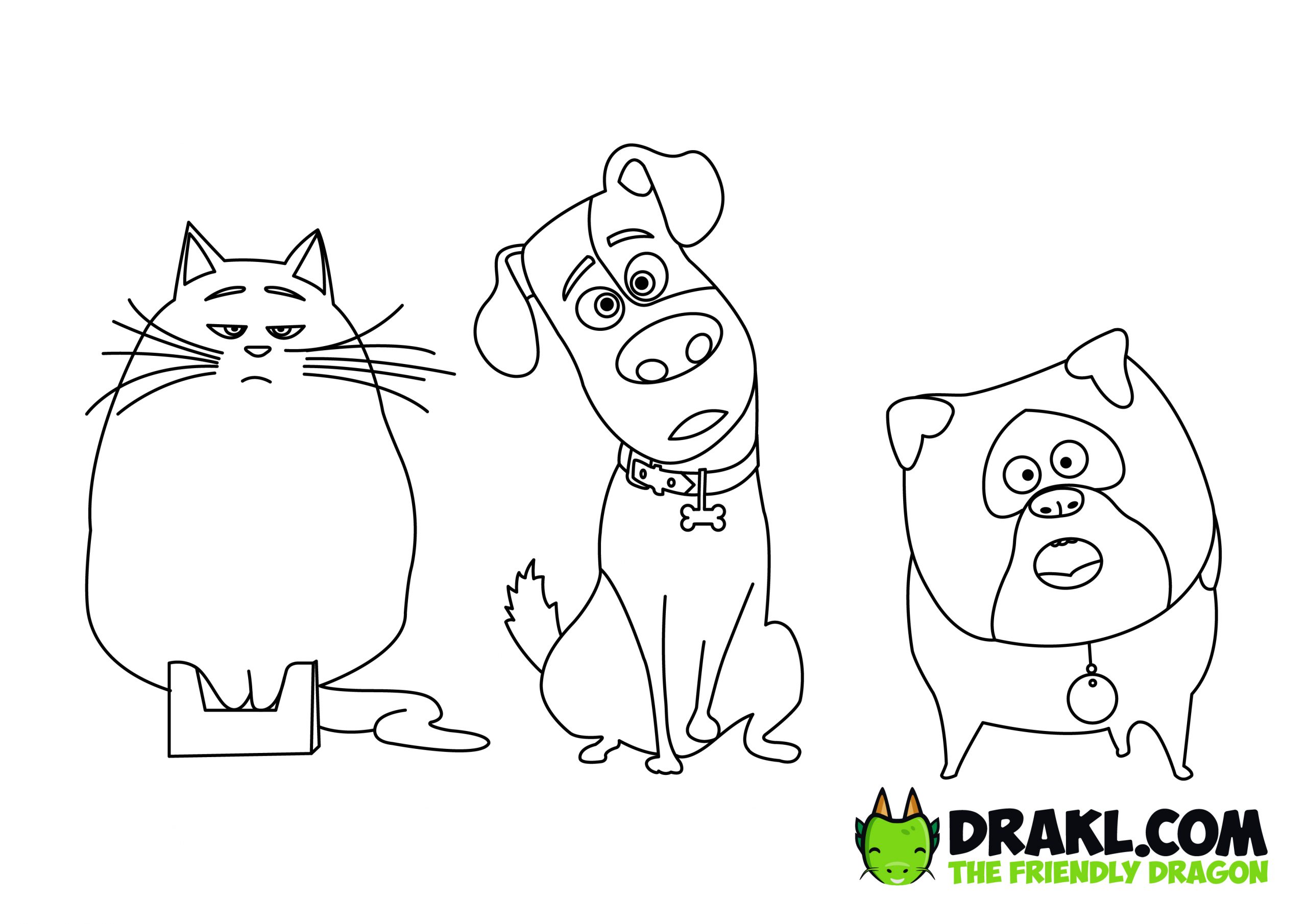 The Secret Life of Pets Coloring Page - DRAKL