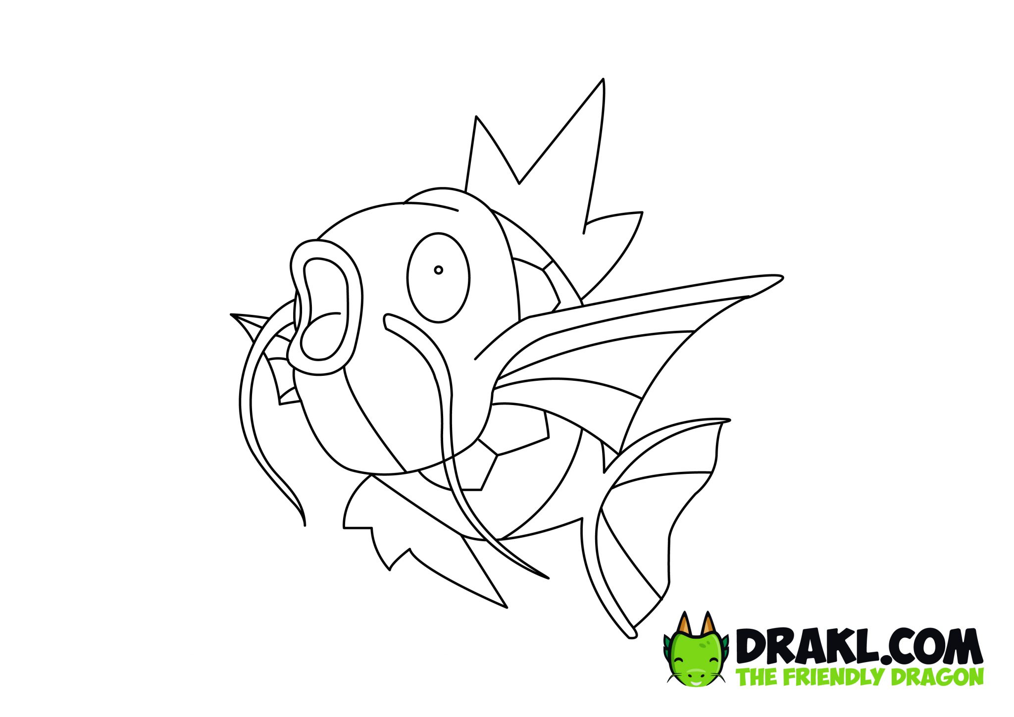 Magikarp Pokemon Coloring Page - DRAKL