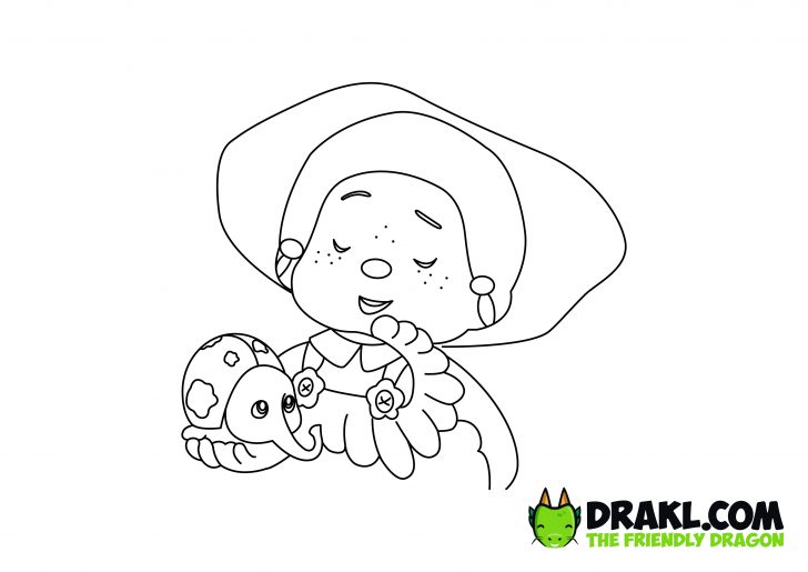 Monchhichi A Magic Act! Coloring Page - DRAKL